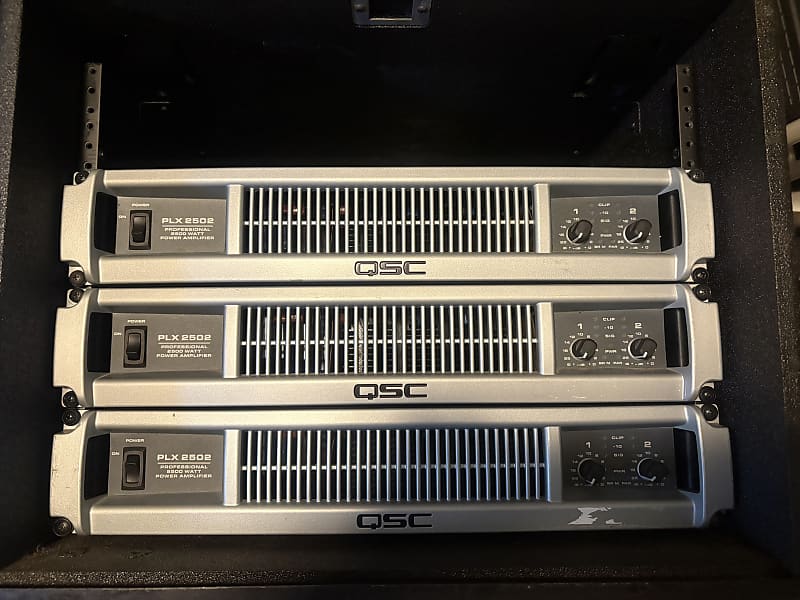 (3 ea)- PLX2502 PLX2 Power Amps in rack | Reverb