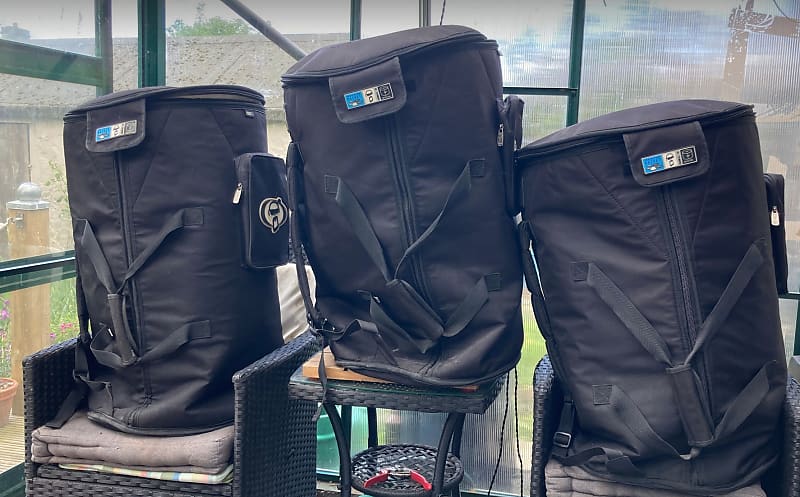 Protection Racket Set of 3 Conga/Tumba cases | Reverb UK