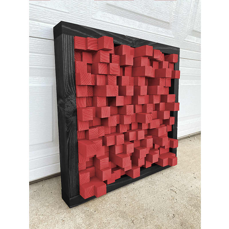 Rebel Sky Acoustics Acoustic Panel Sound Diffuser 2021 Red | Reverb