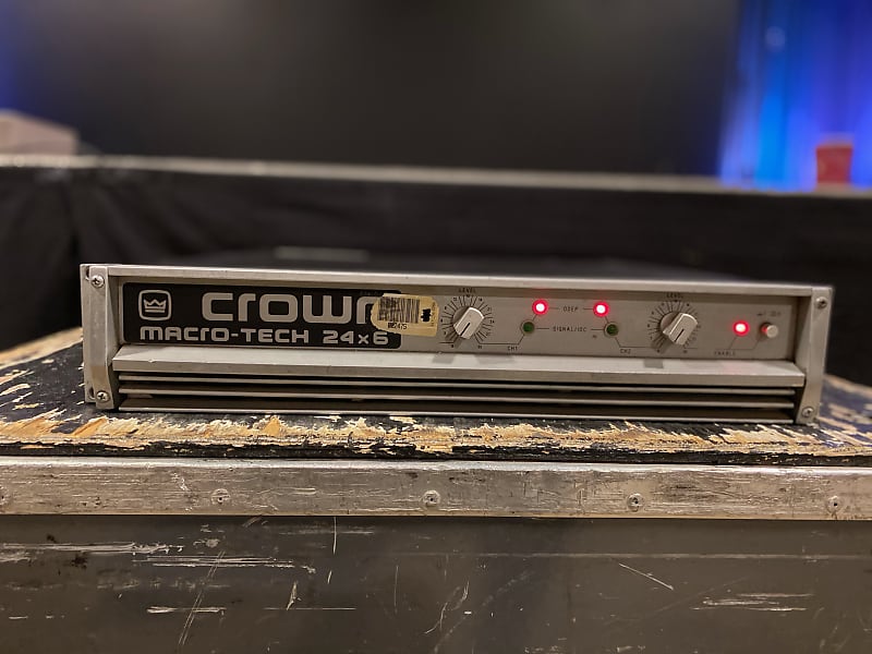 Crown Macro-Tech 24x6 Stereo Power Amplifier | Reverb