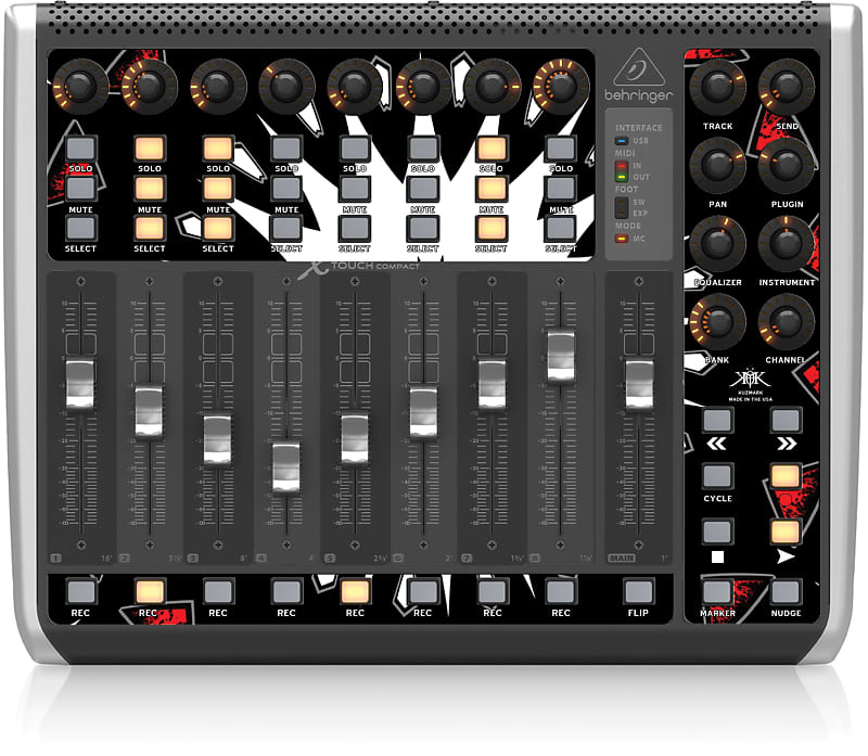 Midi Control Surface Skin Overlay Behringer X-Control | Reverb UK