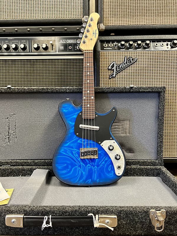 Custom Made Blue Star Mandoblaster 5 String Electric Mandolin | Reverb