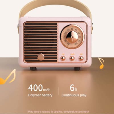 Vintage Radio - Pink | Reverb