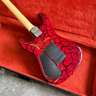 Jackson Charvel Charvette c 1986 - Red crackle original | Reverb