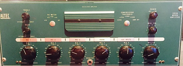Vintage Altec 352a Mixer / Amp with Peerless 15095 Line and | Reverb
