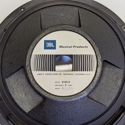 1980s JBL E120 300 Watt 12" Guitar/PA Speaker #5 - Looks | Reverb