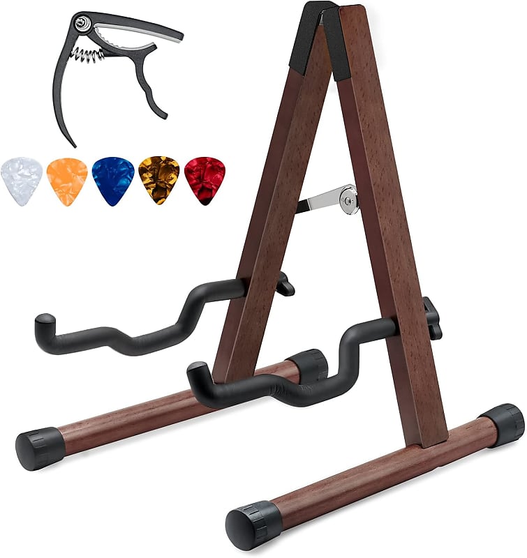 Acoustic Guitar Stand,Wooden Guitar Stand,5 Free Guitar Picks | Reverb