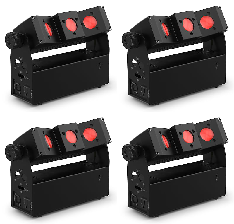 (4) Chauvet DJ EZbeam Q3 ILS Battery-Powered DMX Wash Effect | Reverb