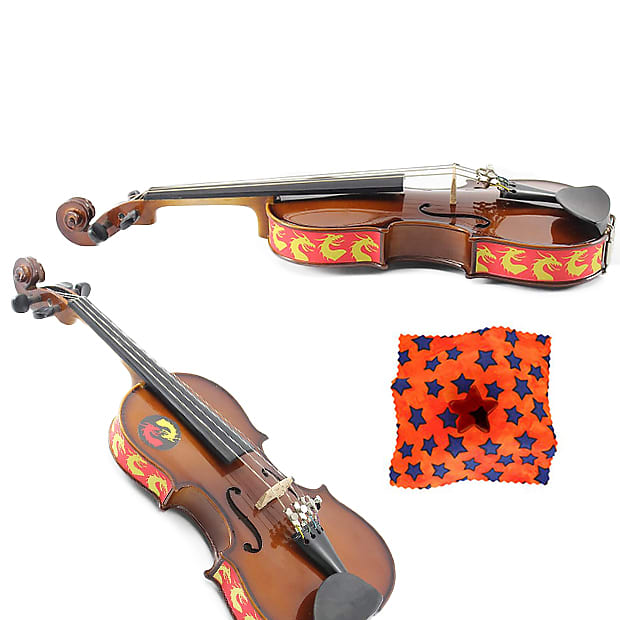 Star Rosin w/Dragon Violin Skins - Fits 1/2 Size (Violin not | Reverb