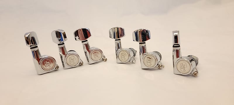 Set of SX Brand 6 Inline Tuning Head Machines, Tuner Set - | Reverb