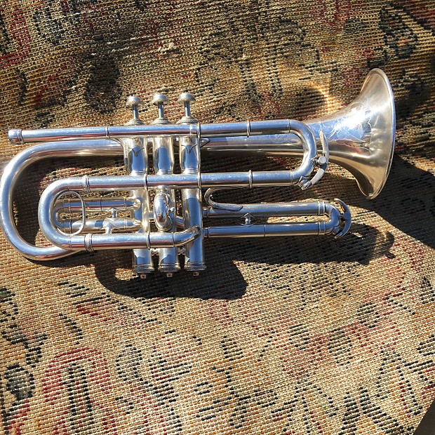 Conn New Creation Cornet 1909 Silver Plated with Case | Reverb