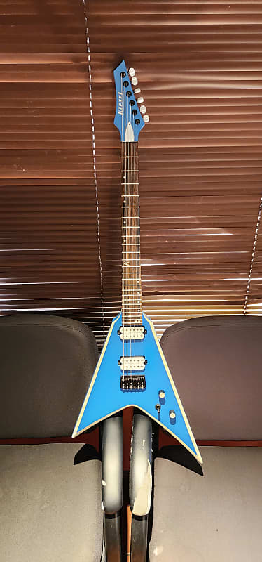 Kiesel Ultra V - Grabber Blue Satin and White | Reverb
