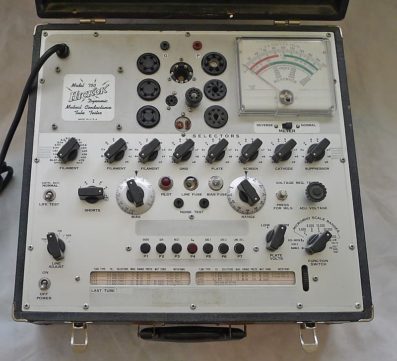 Hickok Model 750 Mutual Conductance Tube Tester Just Serviced | Reverb