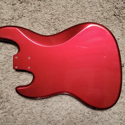 Relic MJT ‘60s Jazz Bass Body - Candy Apple Red Nitro - Fits | Reverb