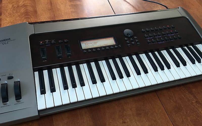 Yamaha VL1 Keyboard 1995 - Gray / Maroon Wood | Reverb