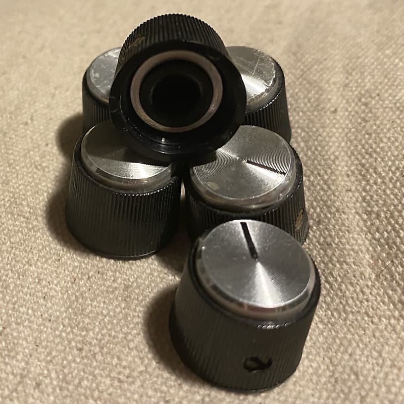 Set of x6 Park / Marshall Amplifier Head control knobs Laney | Reverb