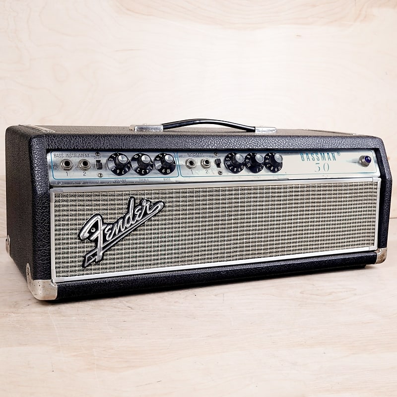 Fender Bassman 50 2-Channel 50-Watt Guitar Amp Head 1976 | Reverb