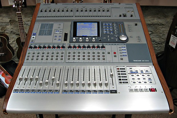 used Tascam DM-3200 digital mixer with IF-FW/DM FireWire card | Reverb
