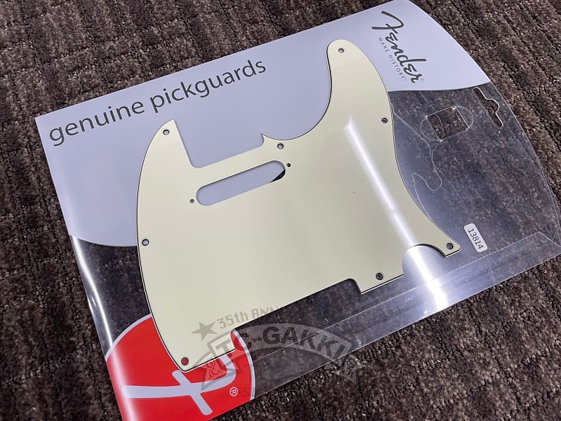 Fender Tele STD Mint Green 3ply 8holes | Reverb Canada