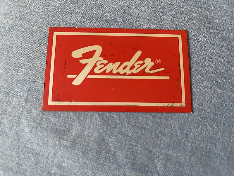 Fender Red Label Case Logo | Reverb