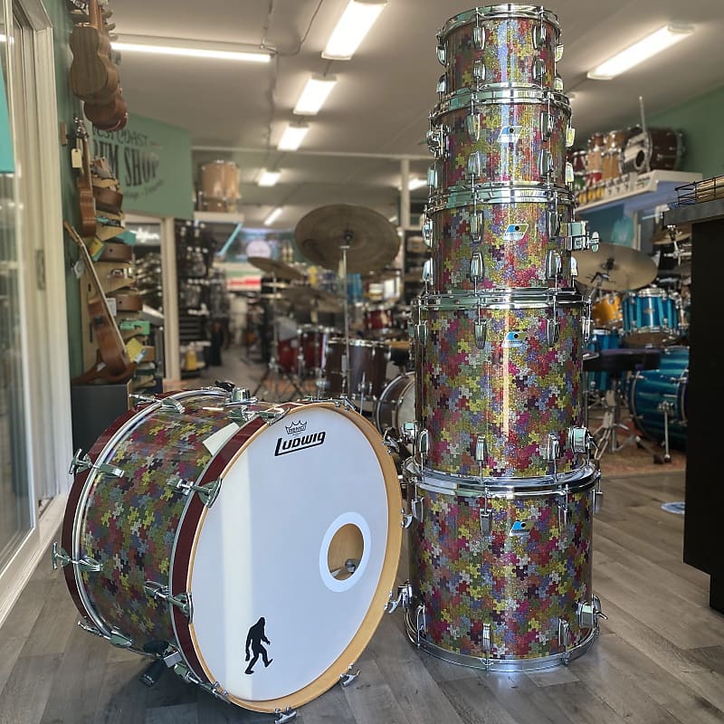 Ludwig 6-Piece10/12/13/16/18/24 6-Ply Maple Custom Wrap Drum | Reverb