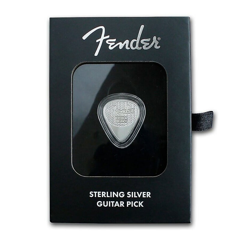 Fender 75th Annv Sterling Silver 5g Guitar Pick 2021 | Reverb