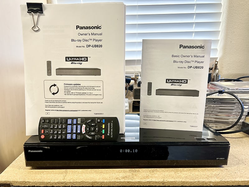 Panasonic DP-UB820 Streaming 4K Dolby Vision Blu Ray Player | Reverb