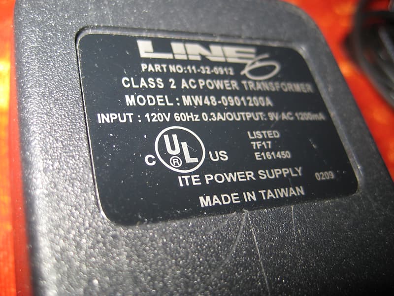 Line 6 Power Supply AC Adapter Model 9 Volt AC 1200mA | Reverb