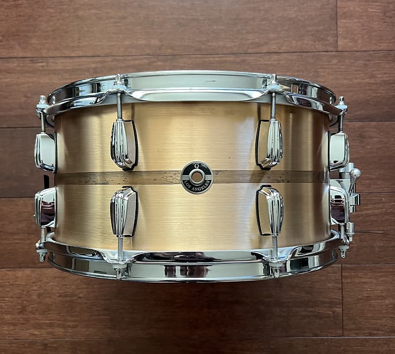 Q Drum Co. Sand cast 14x7 bronze snare drum (one of a kind) | Reverb