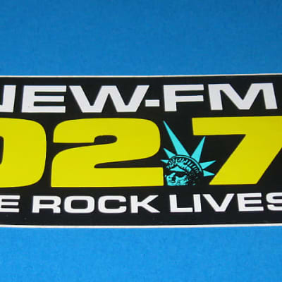 old stock 1991 WNEW-FM 102.7 Where Rock Lives and Rickel (two | Reverb