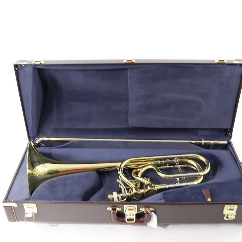 Bach Model 50A3 Stradivarius Bass Trombone with Dual Hagmann | Reverb