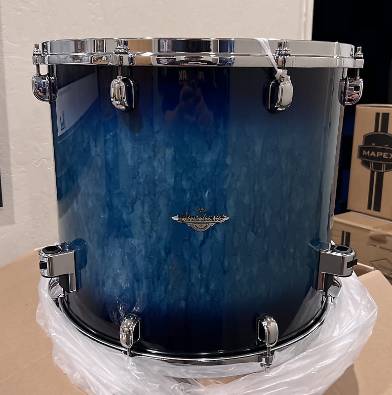 Tama 16"x18" Starclassic Maple Floor Tom in Molten Electric | Reverb
