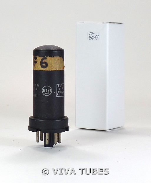 NOS RCA USA JAN-CRC-1613 [Hi-Fi 6F6] Metal Rattle Vacuum Tube | Reverb