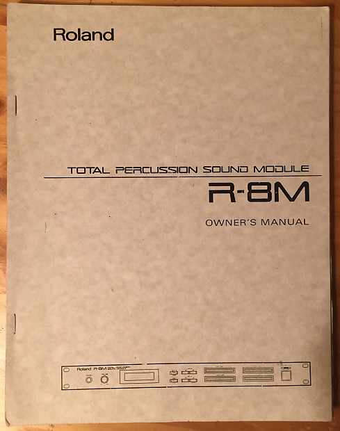 Roland R8m Drum Machine Manual | Reverb