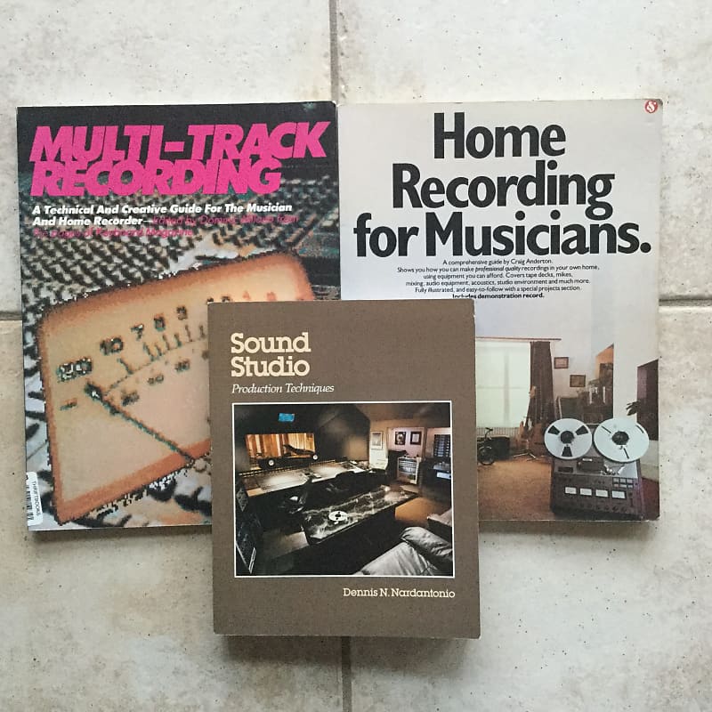 Vintage Studio Books - "Sound Studio", "Home Recording for | Reverb