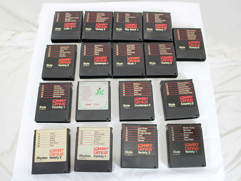 Lowrey Genius Cartridges AS-IS Untested - Black | Reverb