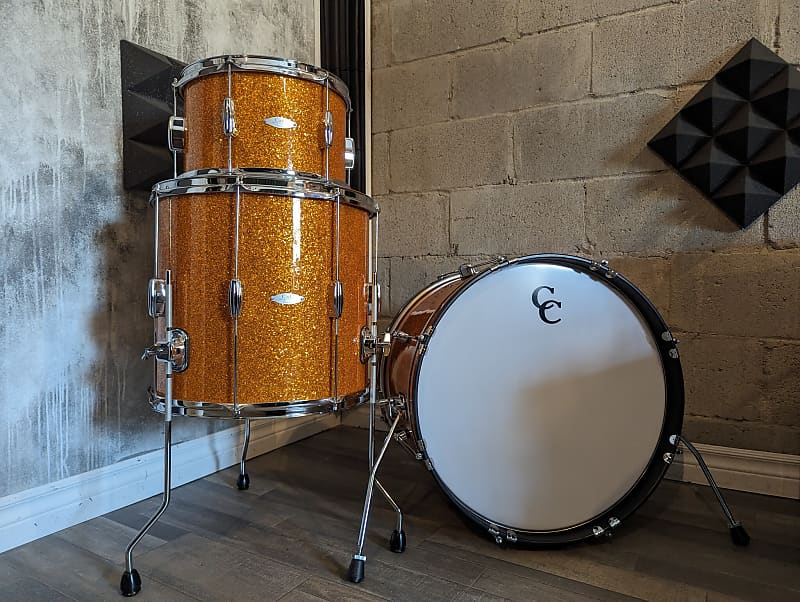 C & C Drums - Player Date I Gold Glass Glitter | Reverb Canada