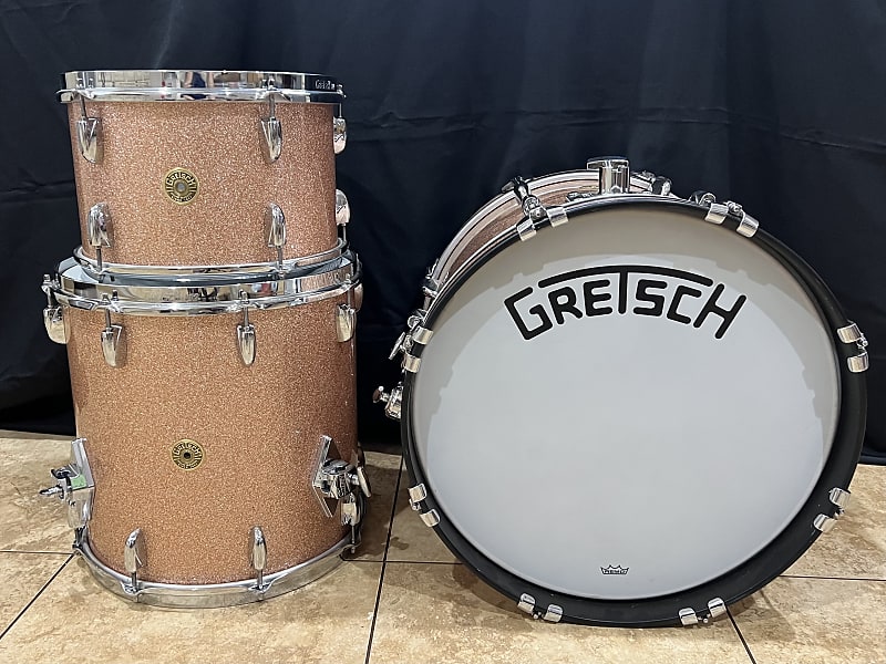 Gretsch Broadkaster Drums 18/12/14 Vintage Champagne Sparkle | Reverb