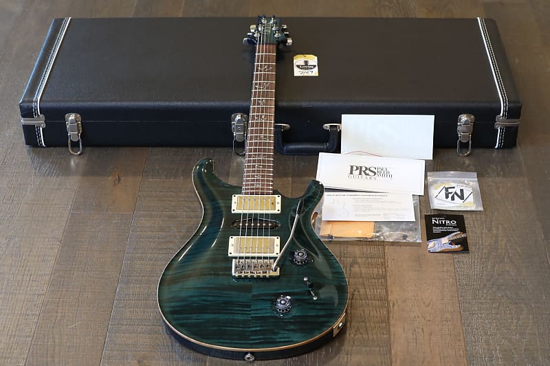 2009 PRS Custom 22 Special Electric Guitar Teal Black 10 Top | Reverb