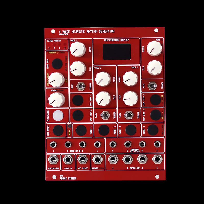 ADDAC System ADDAC402 Heuristic Rhythm Generator | Reverb