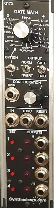 Synthesizers.com Q173 Gate Math Module (5U, MU, Dotcom, Moog | Reverb
