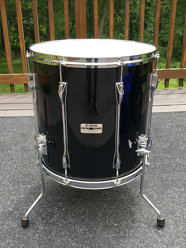 Yamaha Recording Custom Floor Tom 16”x16”- Piano black | Reverb