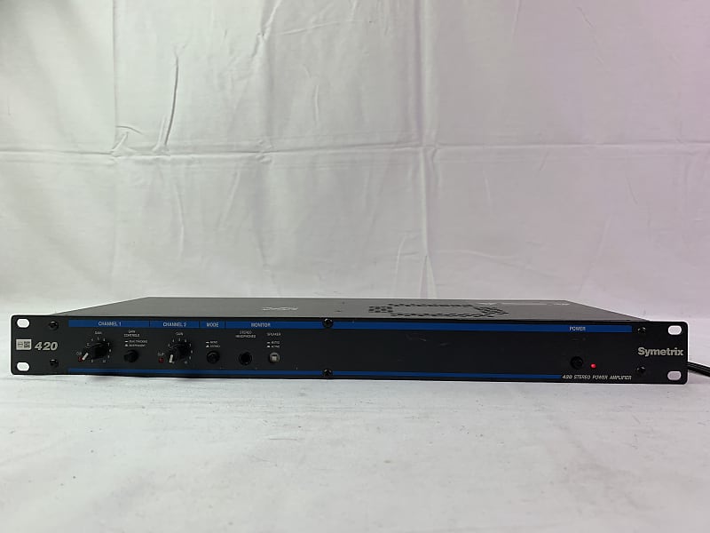 Symetrix 420 2 Channel Stereo Power Amplifier 20 Watts | Reverb