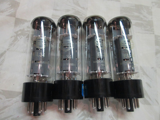 Matched Quad Mullard EL34 - Free shipping | Reverb