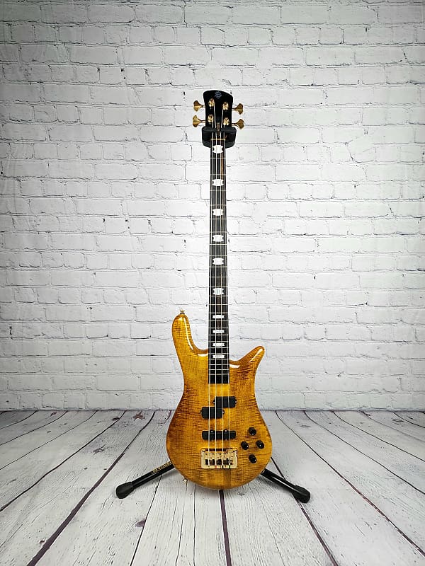 Spector Euro 4 LT Tiger Eye Gloss 4 String Bass | Reverb