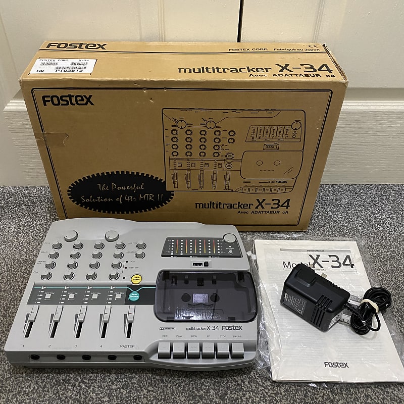 [Very Rare] Fostex X34 4 Track Cassette Multitracker | Reverb