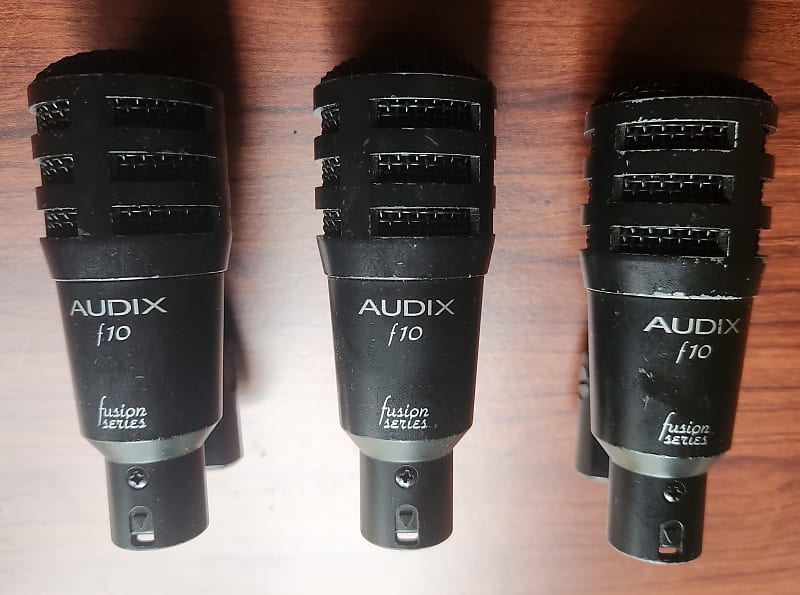 Set of three (3x) Audix F10 Fusion Series Dynamic Instrument | Reverb