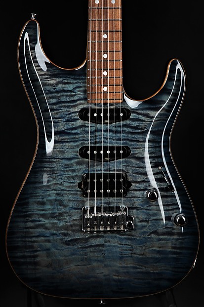 Suhr Standard Carve Top - Faded Trans Whale Blue Burst 2012 | Reverb