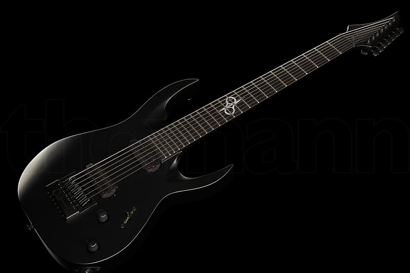 Solar A1.7 7-String 2019 Black Matte Evertune Bridge | Reverb