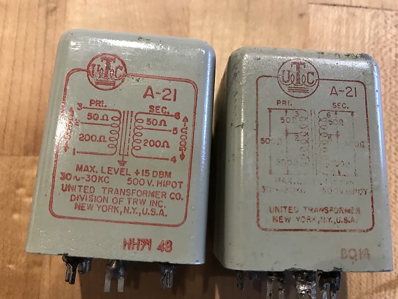 UTC A21 Transformers PAIR grey | Reverb